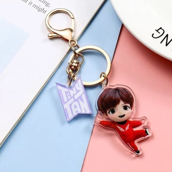 Accessories | Bts Tinytan Jhope Hobi Acrylic Keychain Mic Drop Version ...
